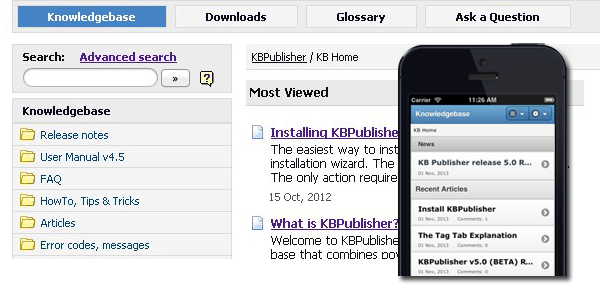 Knowledge Base Software with KBPublisher